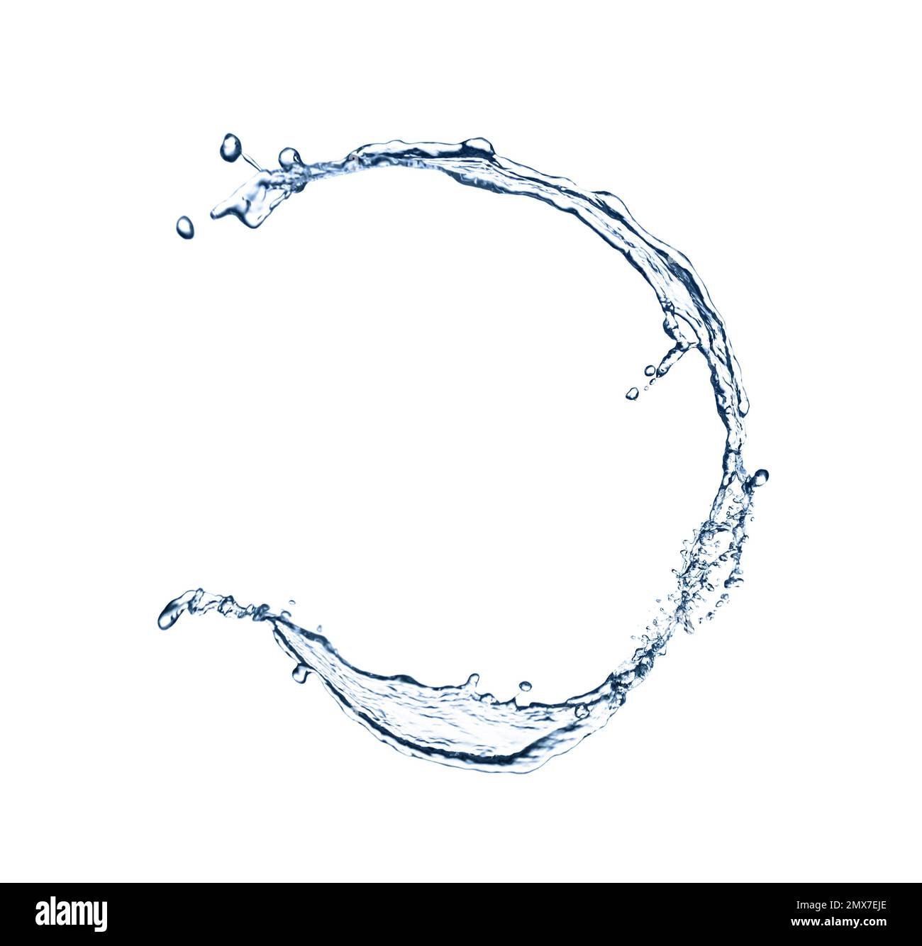 Abstract splash of water on white background Stock Photo - Alamy