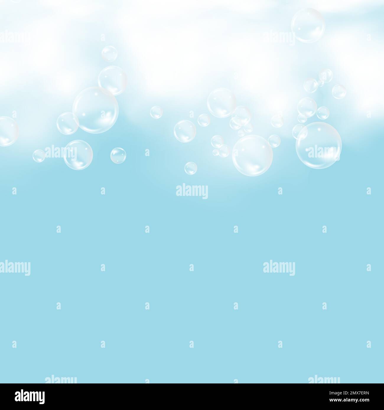 Sparkling shampoo and bath lather vector illustration.Bath foam ...