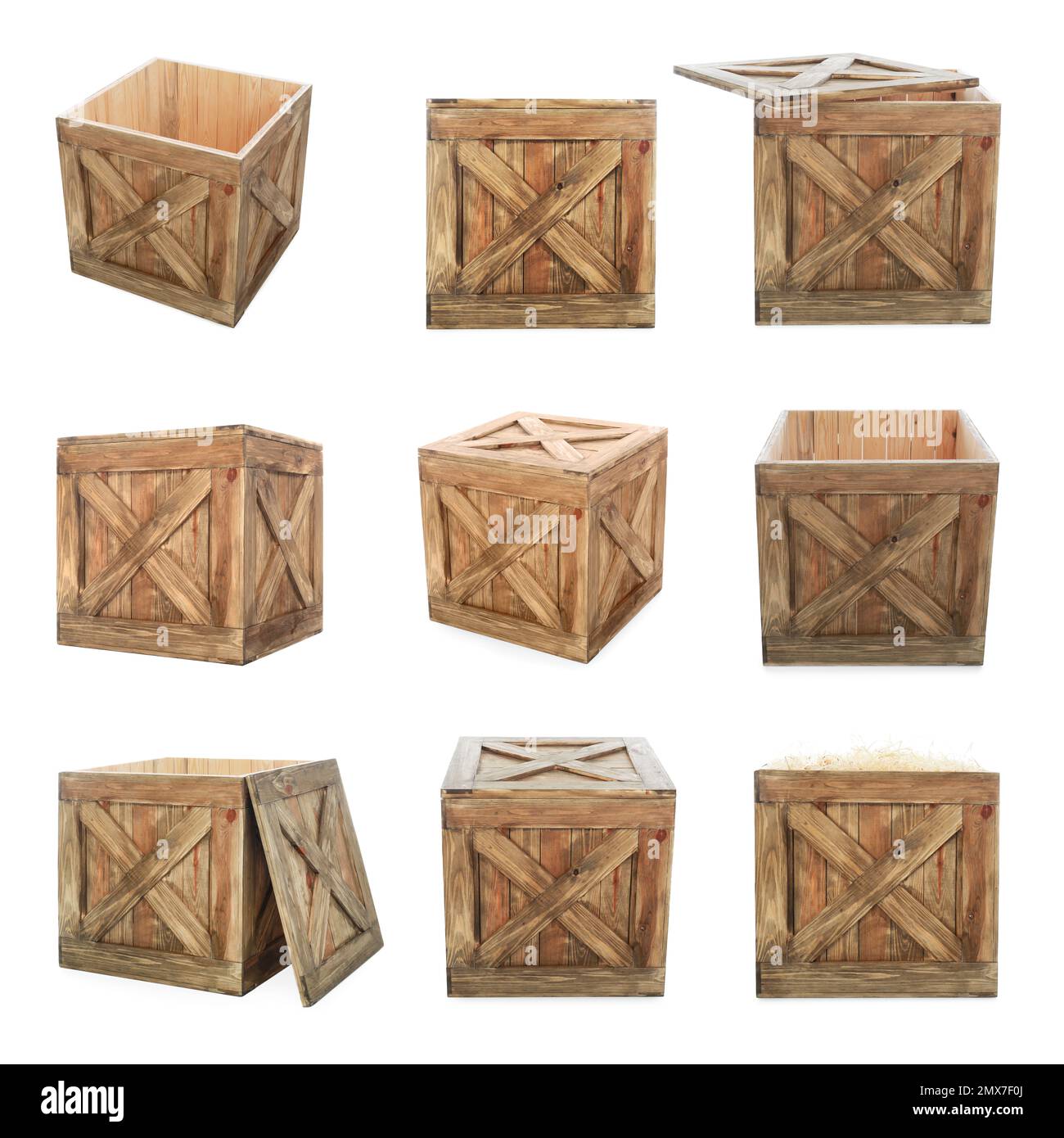 Old wooden crates hi-res stock photography and images - Alamy