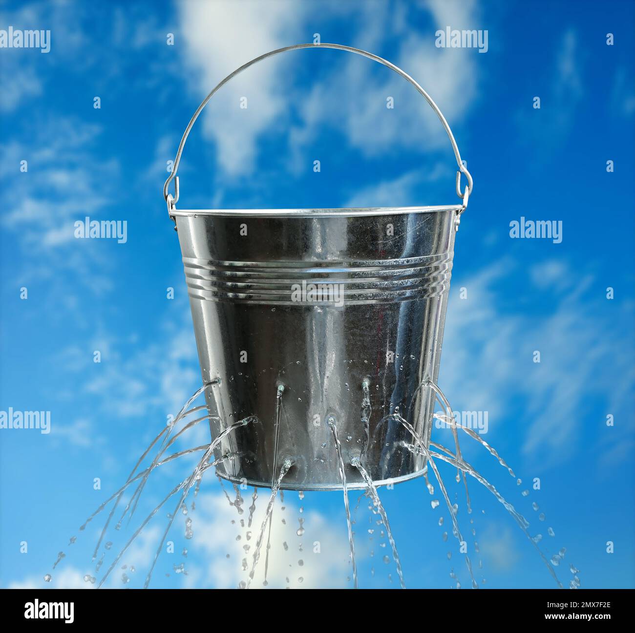 Bucket with leaking hole hi-res stock photography and images - Alamy