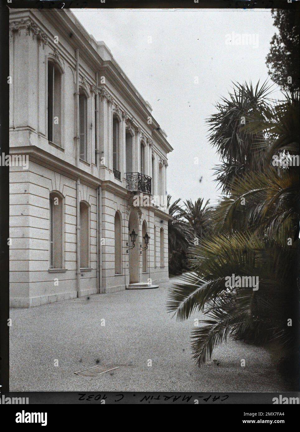 Cap Martin, France Entrance to the Grande Villa (which will take the ...