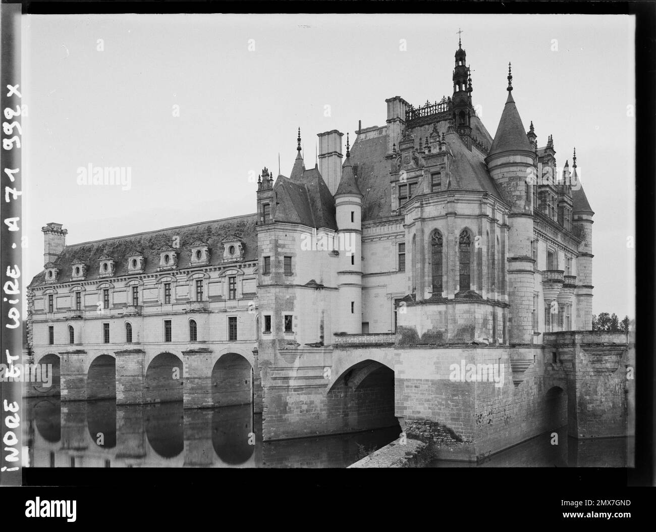 Chenonceaux, France The castle built above the Cher , 1909 - Center of ...