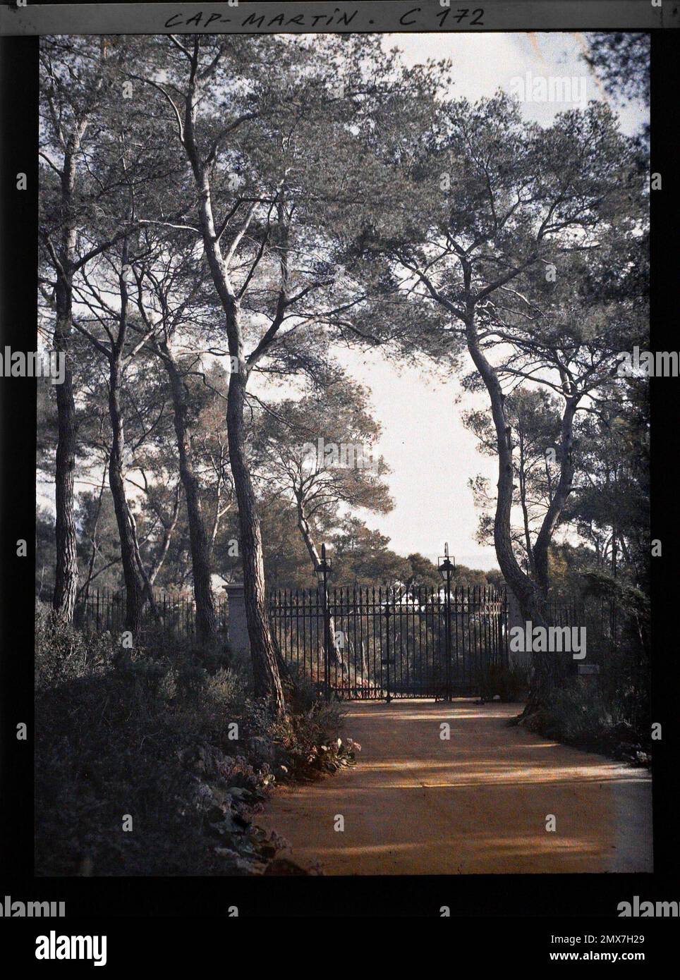 Cap Martin, France Grille de la Villa Kahn, later called Villa Zamir ...