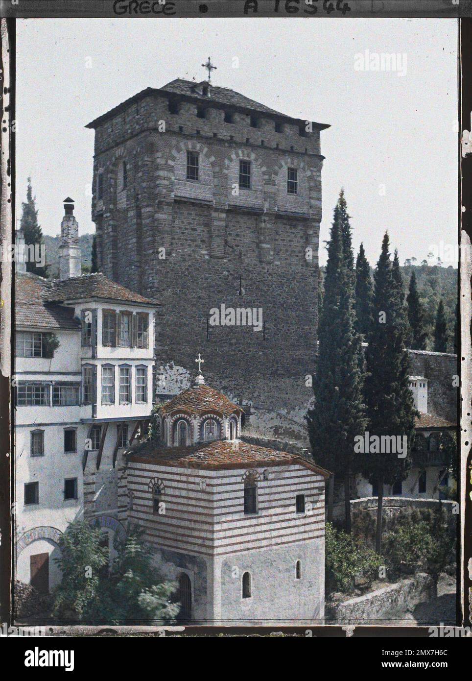 The Hilandar monastery, Greece , 1918 - Greece - Fernand Cuville ...