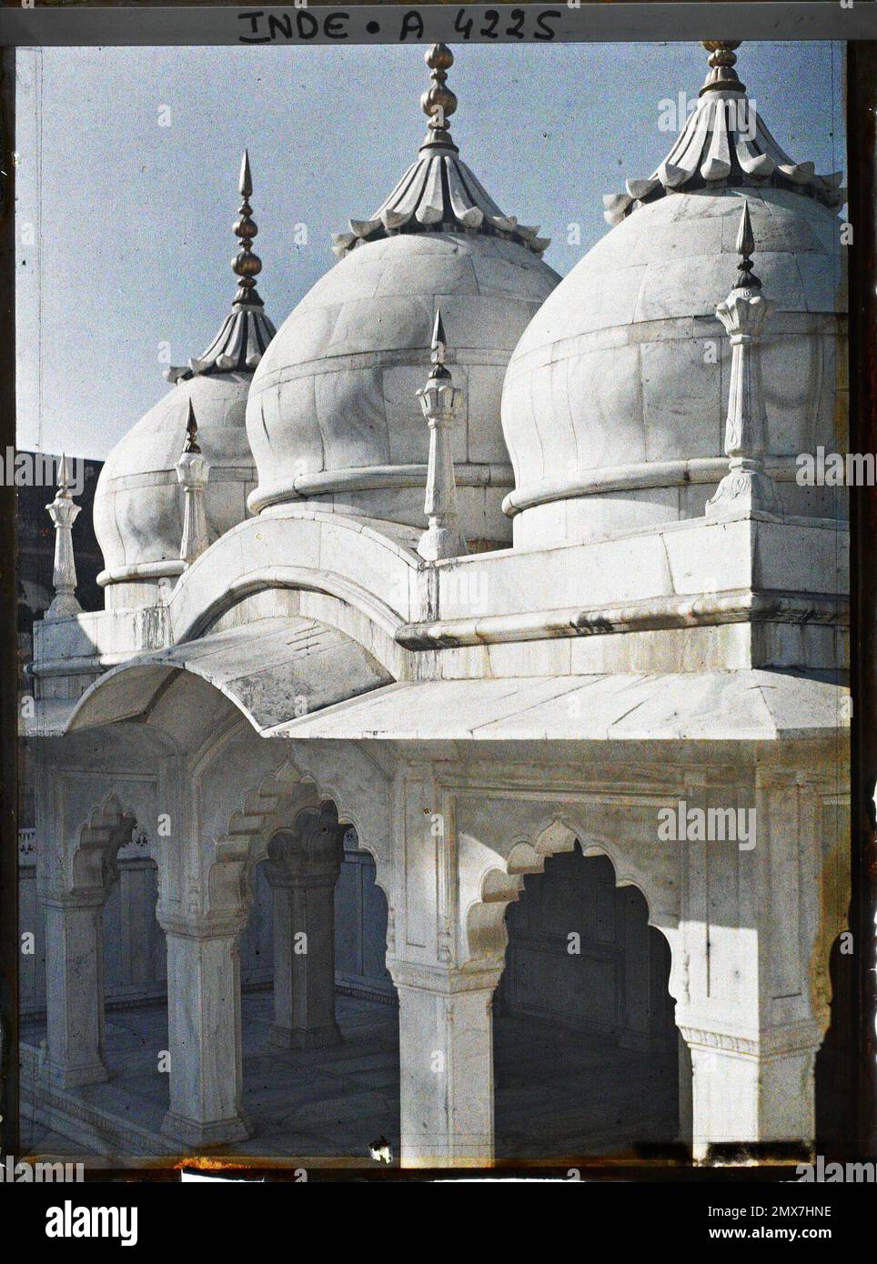 AGRA, Indies the small private oratory of Shah Jahan (Mina Masjid) of ...