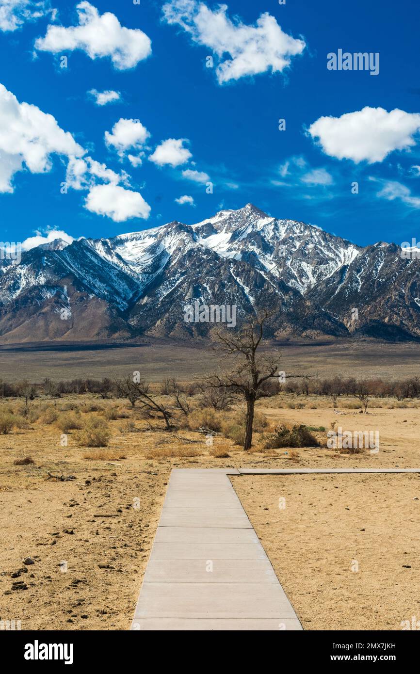 Independence, CA USA - 9 MAR 2022: Manzanar War Relocation Center. A ...