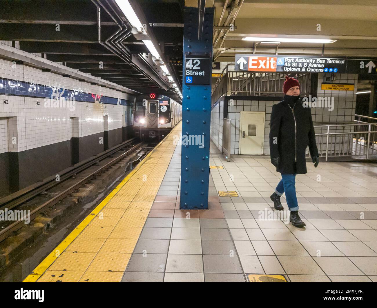 Weekday subway ridership, in Times Square in New York on Wednesday ...