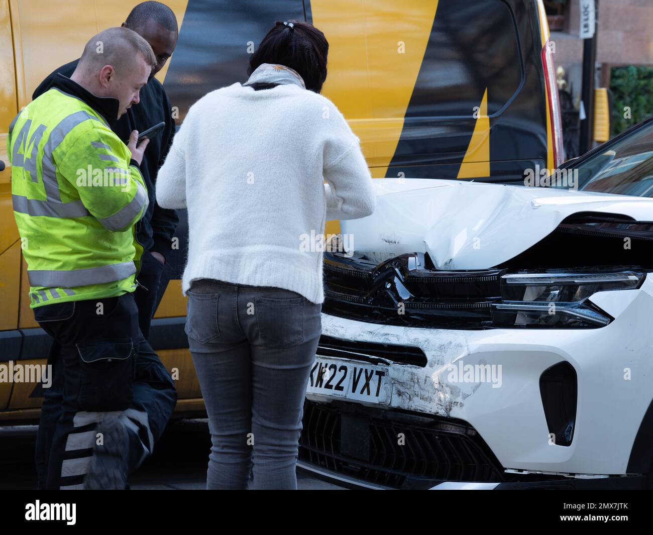 Aa recovery vehicle towing car hi-res stock photography and images - Alamy