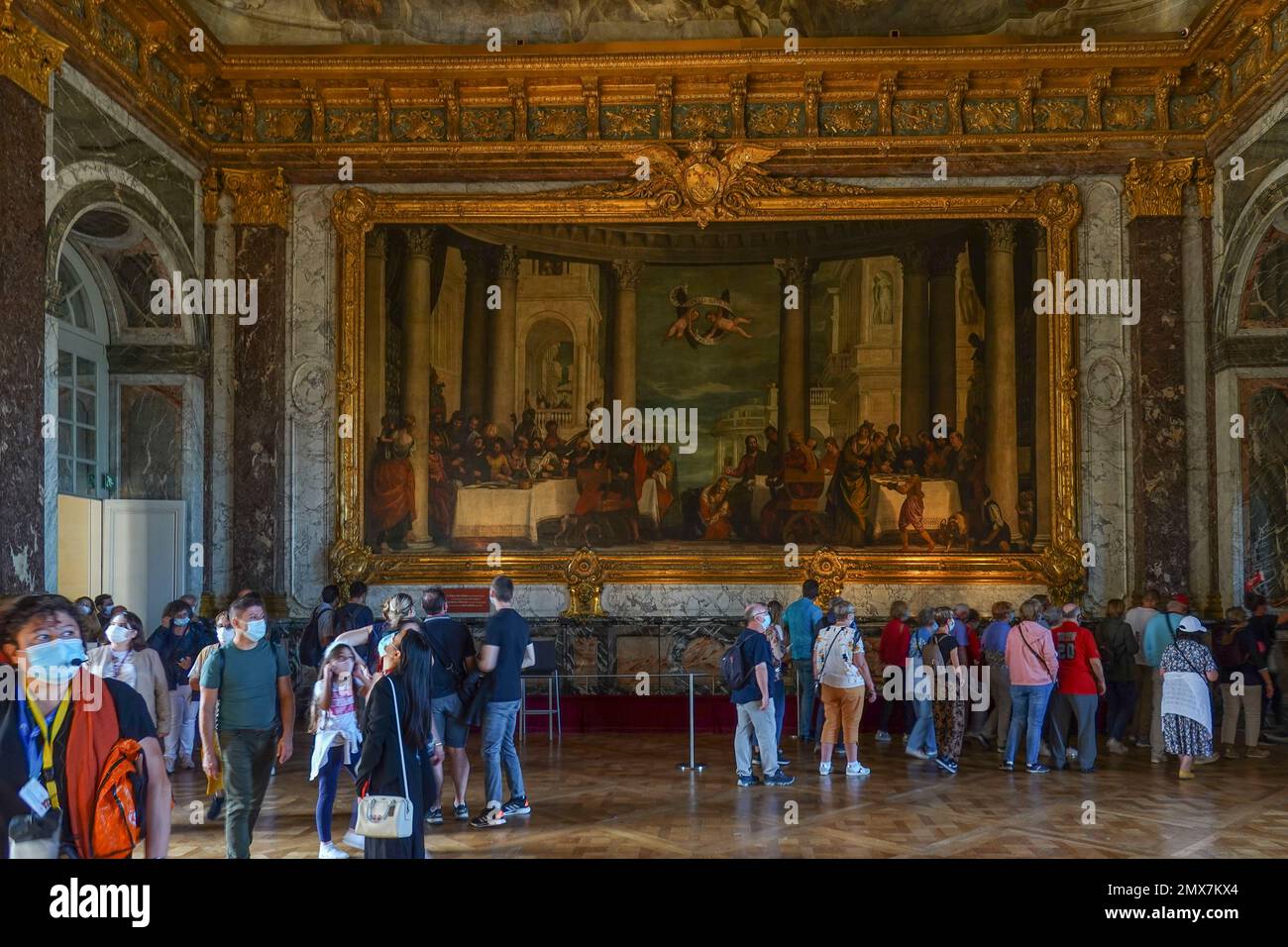France, Versailles, Palace of Versailles, tourists inside Photo © Fabio ...