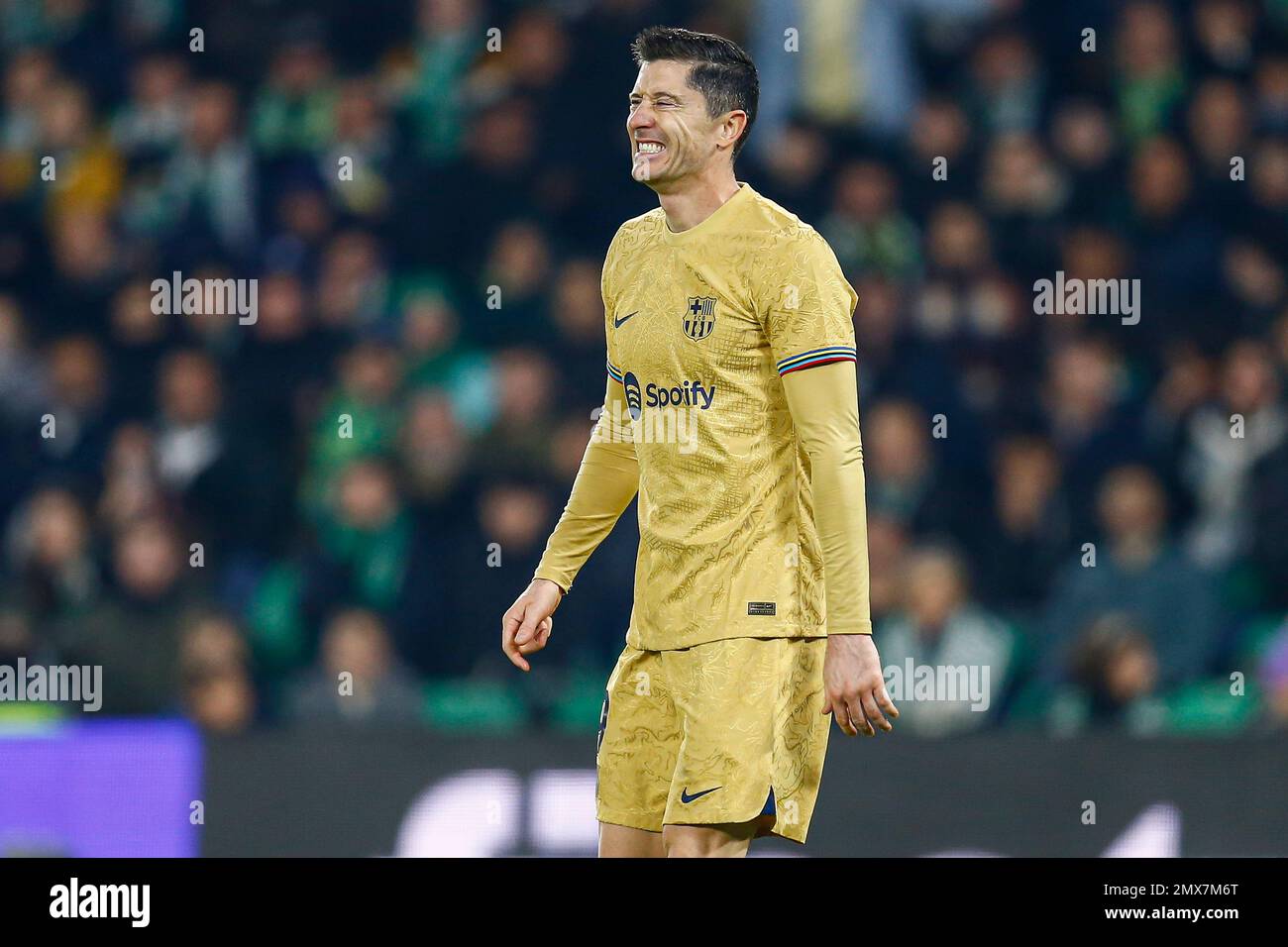Robert Lewandowski of FC Barcelona during the La Liga match, Date 17 ...
