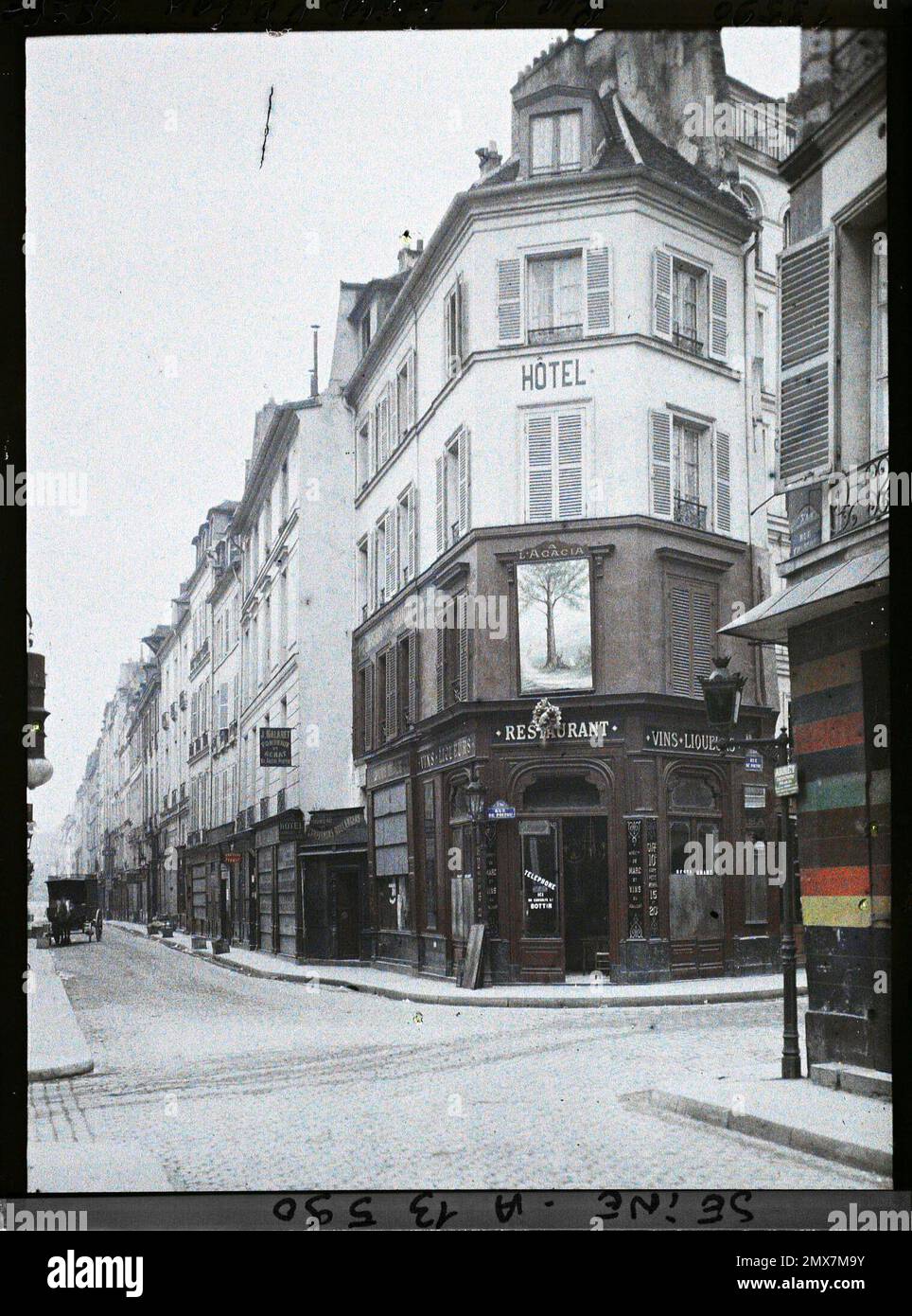 Paris (III arr.), France The angle of the streets of Poitou and Charlot ...
