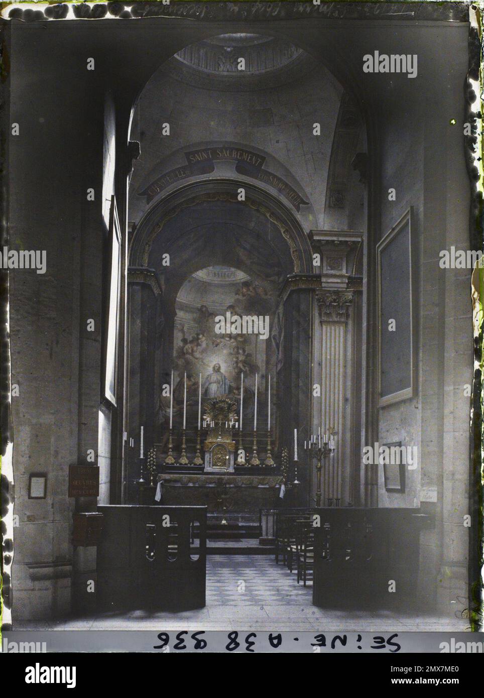 Paris (4th arr.), France lateral chapel of the Saint-Merri church ...