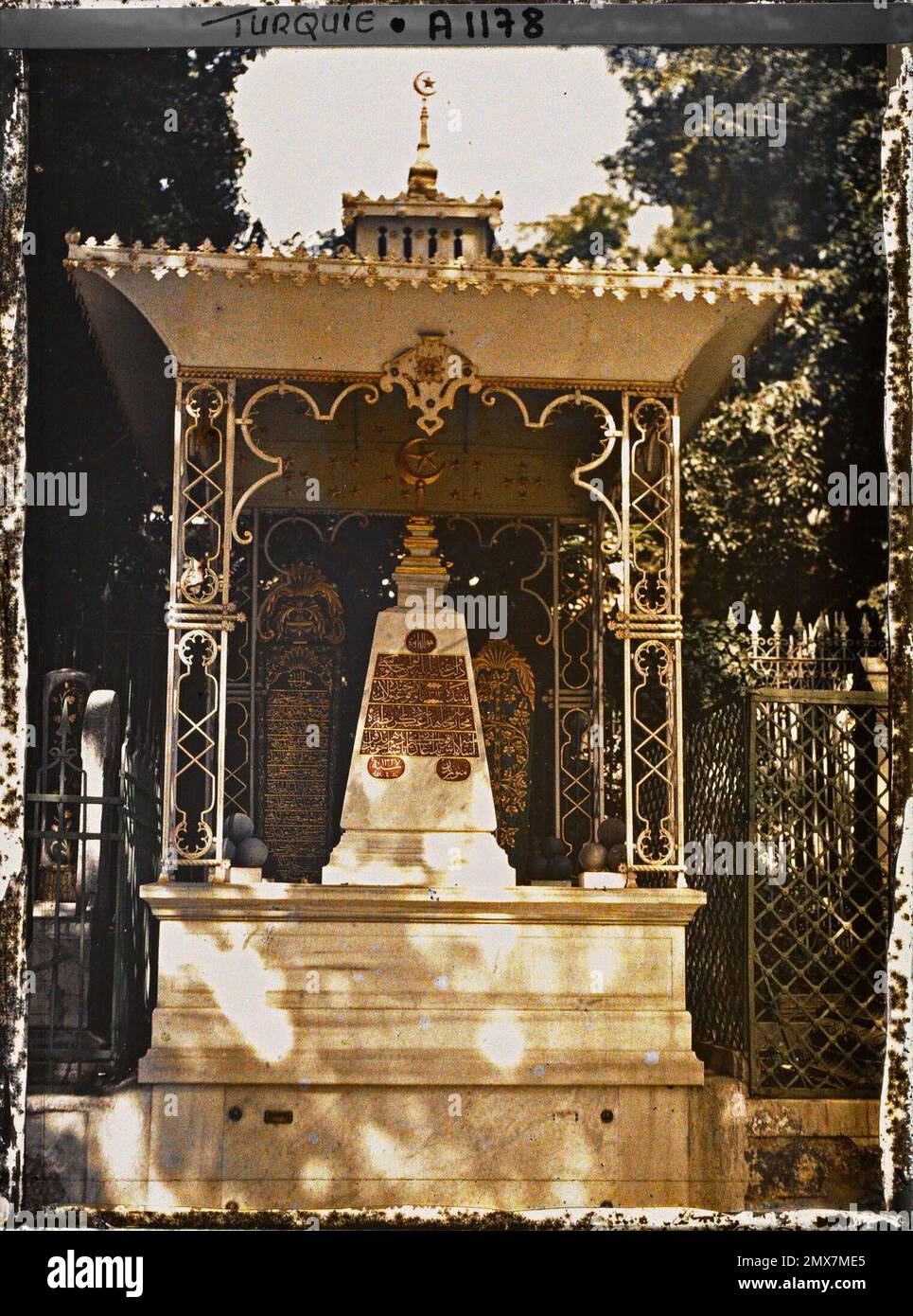 Constantinople (current Istanbul), Turkey Funeral Monument in the ...
