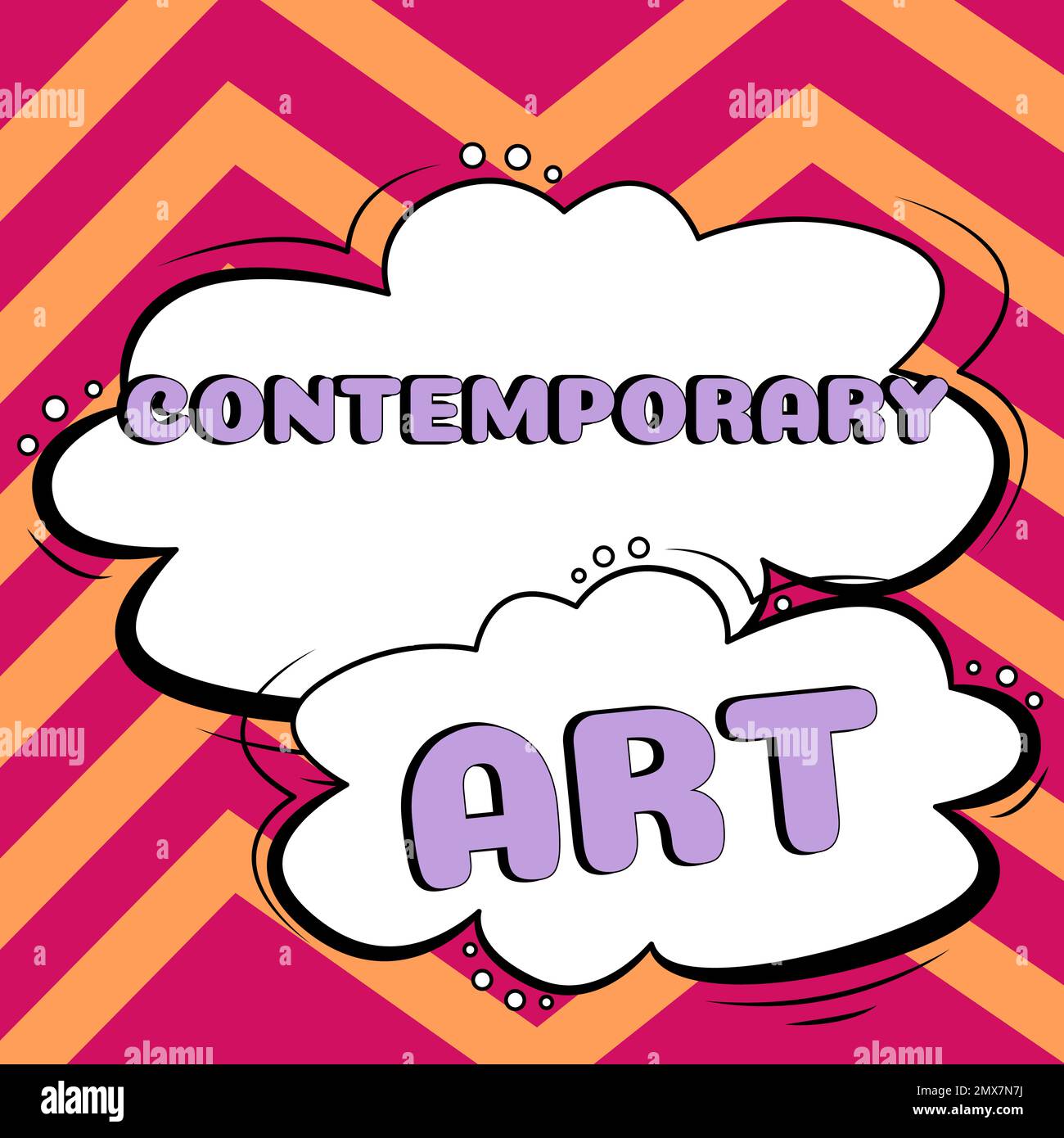 Writing displaying text Contemporary Art. Business concept made today ...