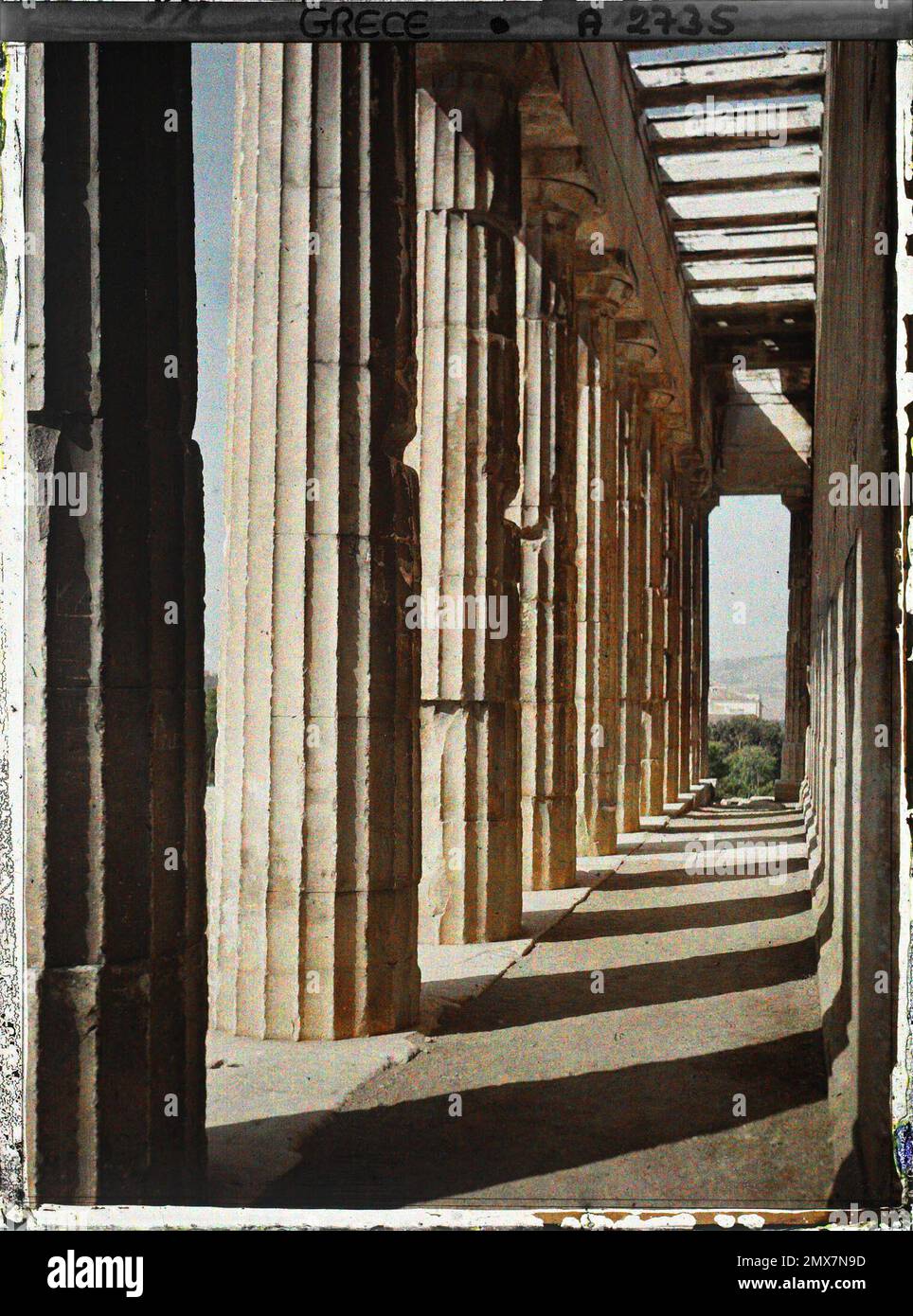 Athens, Greece The Temple of Hephaistos ("Theseion"), the rowing of the ...