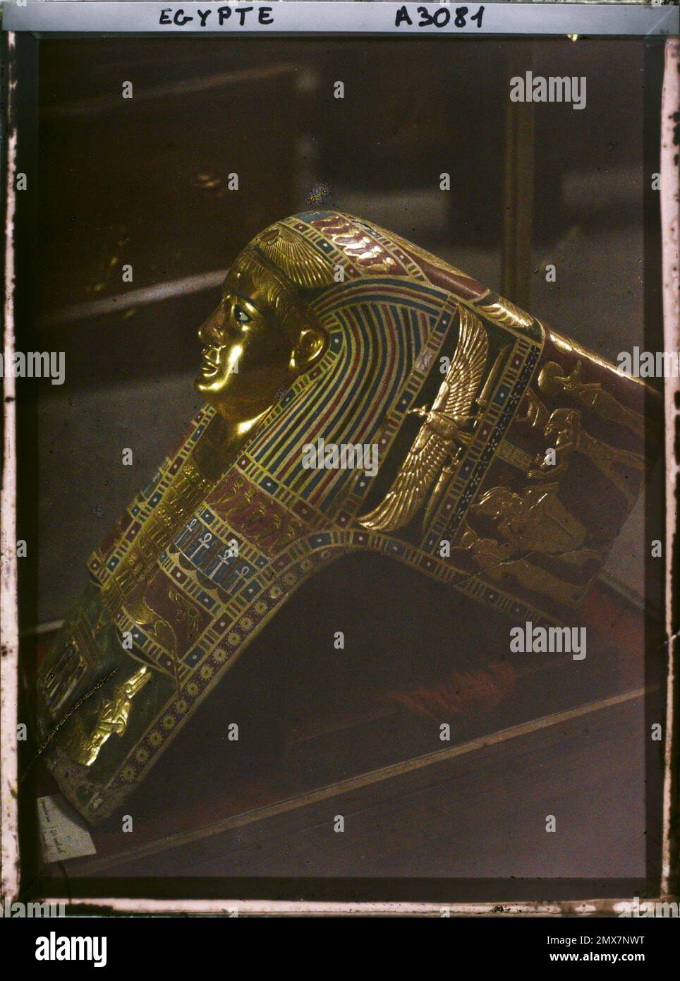 Cairo, Egypt, Africa mask in gold at the Egyptian museum , 1914 - Egypt ...