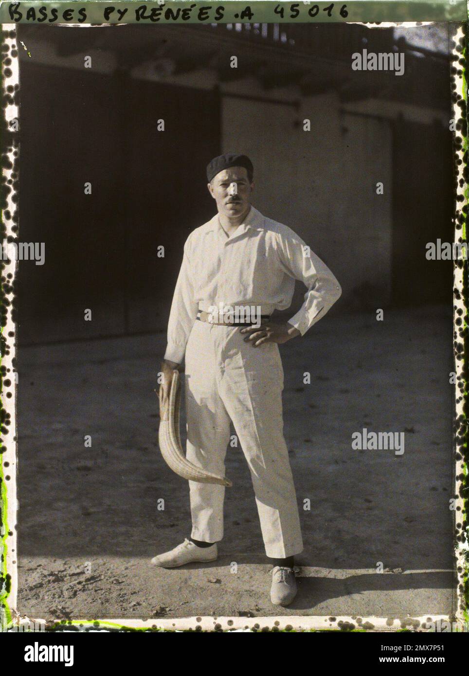 Bayonne, France Basque pelota player Marcel-Auguste Léonis , 1924 ...