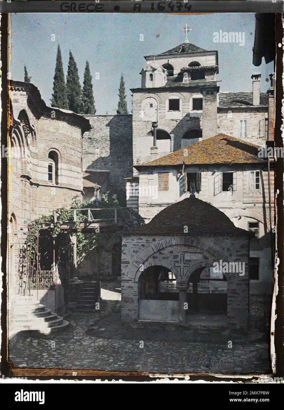 The Hilandar monastery, Greece , 1918 - Greece - Fernand Cuville ...