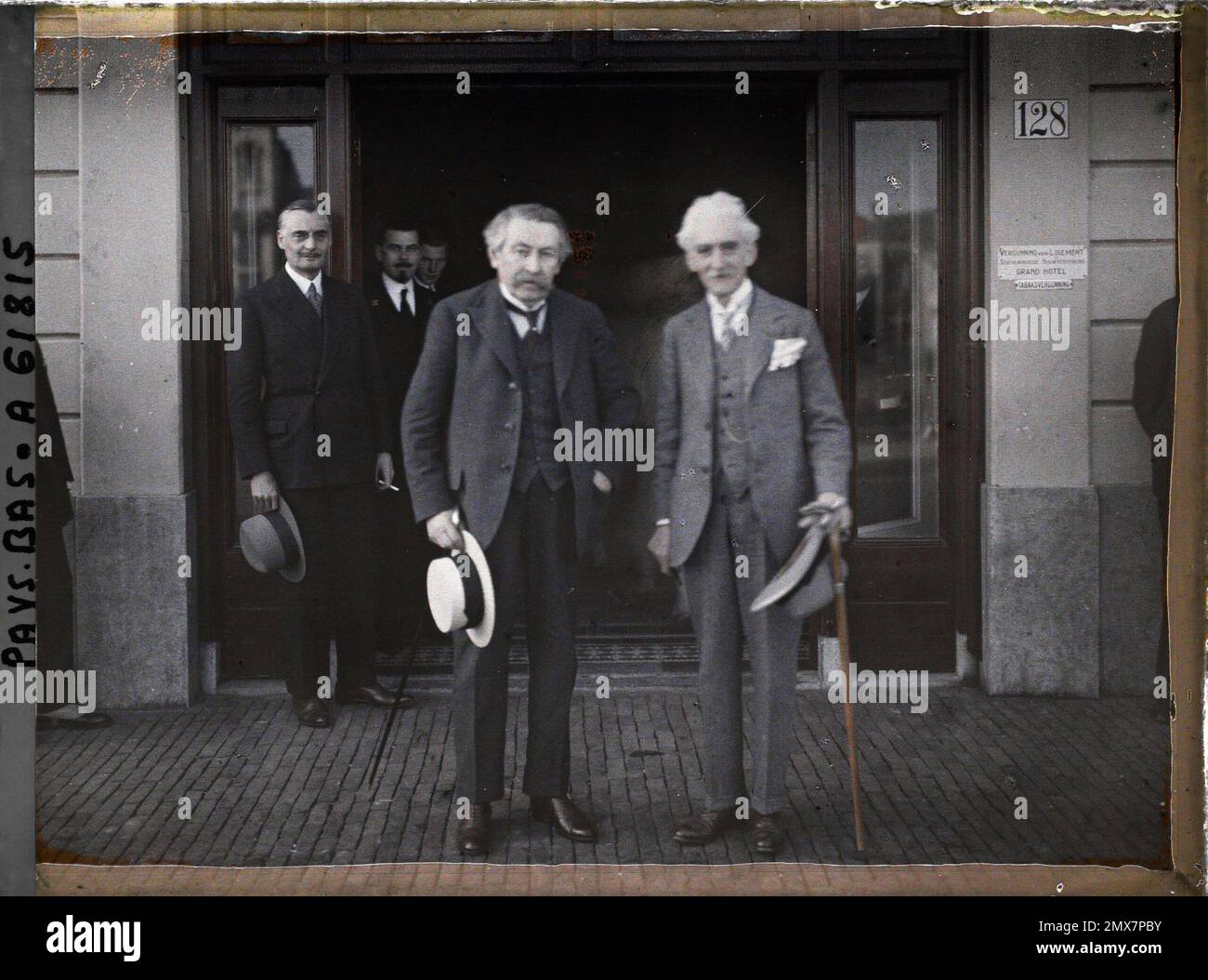 SCHEVENINGE, The HAYE, Netherlands MM. Aristide Briand and Hymans ...