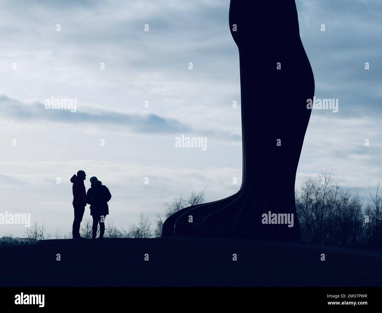 Gateshead, UK - 1 February 2023 : The Angel of the North sculpture by ...