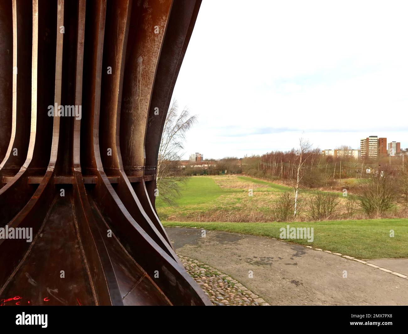 Gateshead, UK - 1 February 2023 : The Angel of the North sculpture by ...