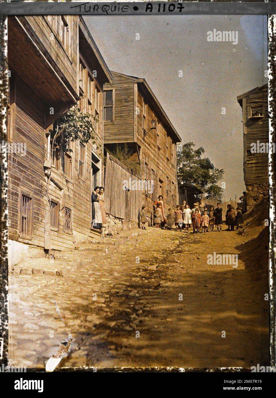 Constantinople (current Istanbul), Turkey A street in the Pera district ...