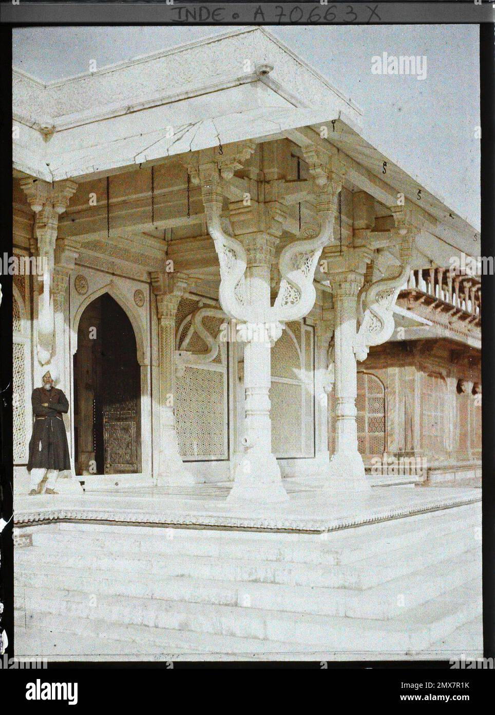 Fatehpur Sikri, Indies in Jama Masjid or Grande Mosque, the porch of ...