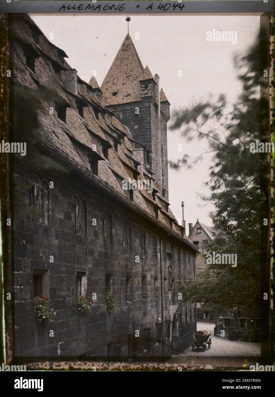 Nuremberg, Bavaria, Germany The old imperial stables and the Luginsland ...