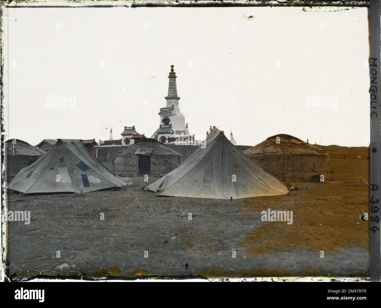 Surroundings of Ourga, Mongolia the Stupa Jaran Kashar , 1913 ...