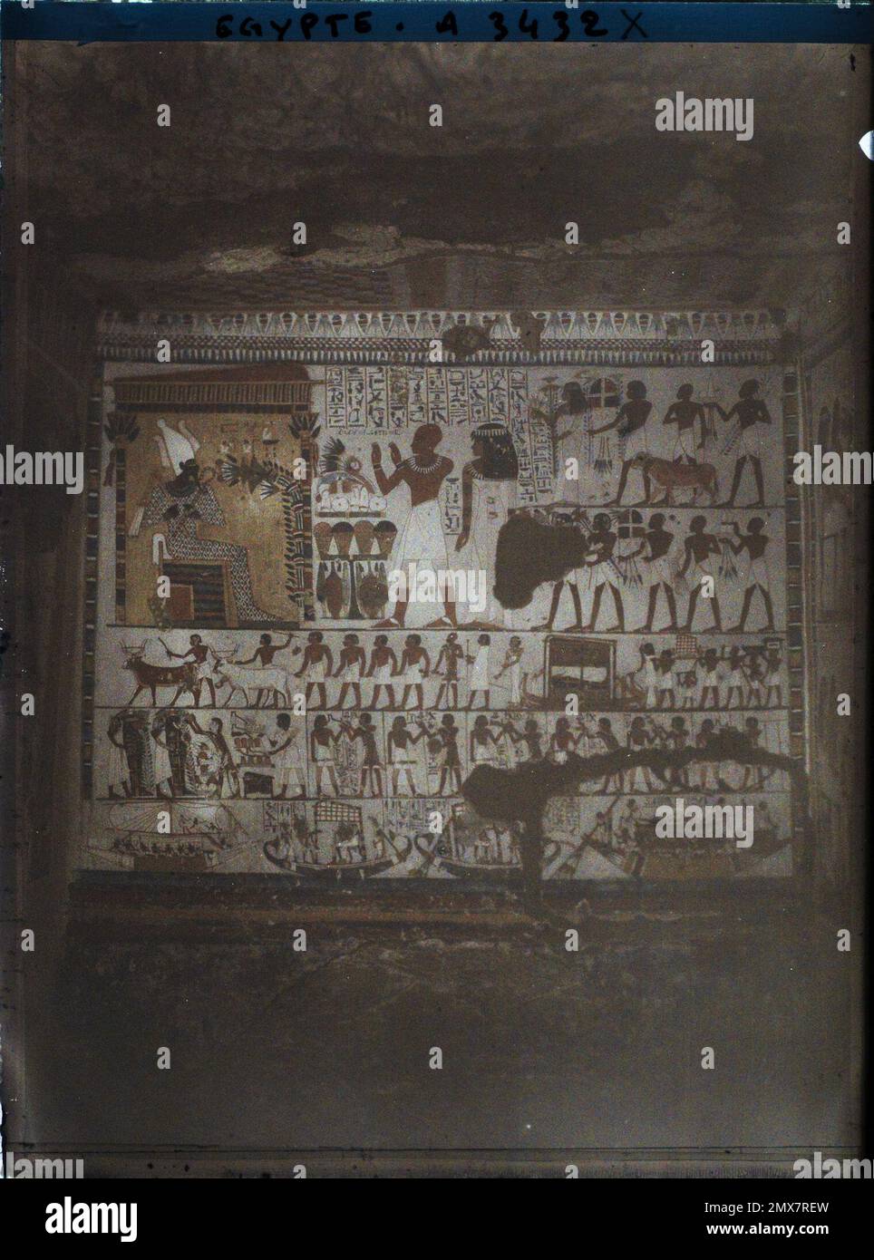 Necropolis of Thebes, Egypt, inner Africa of the tomb of Pahiri? , 1914 ...