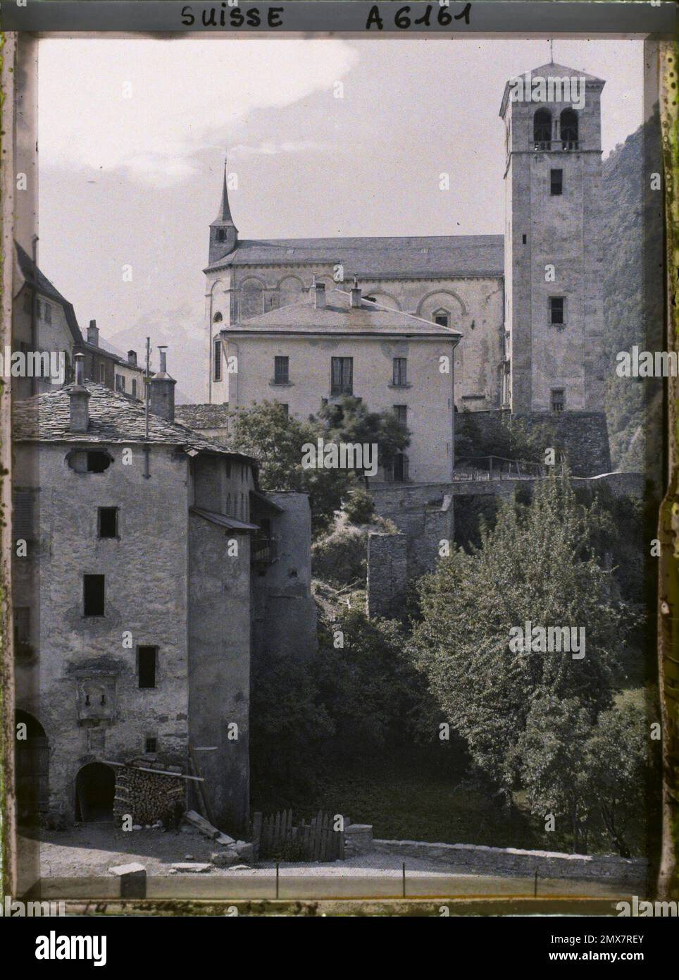 Visp, Swiss the Saint-Martin church , 1912 - Switzerland - Auguste Léon ...