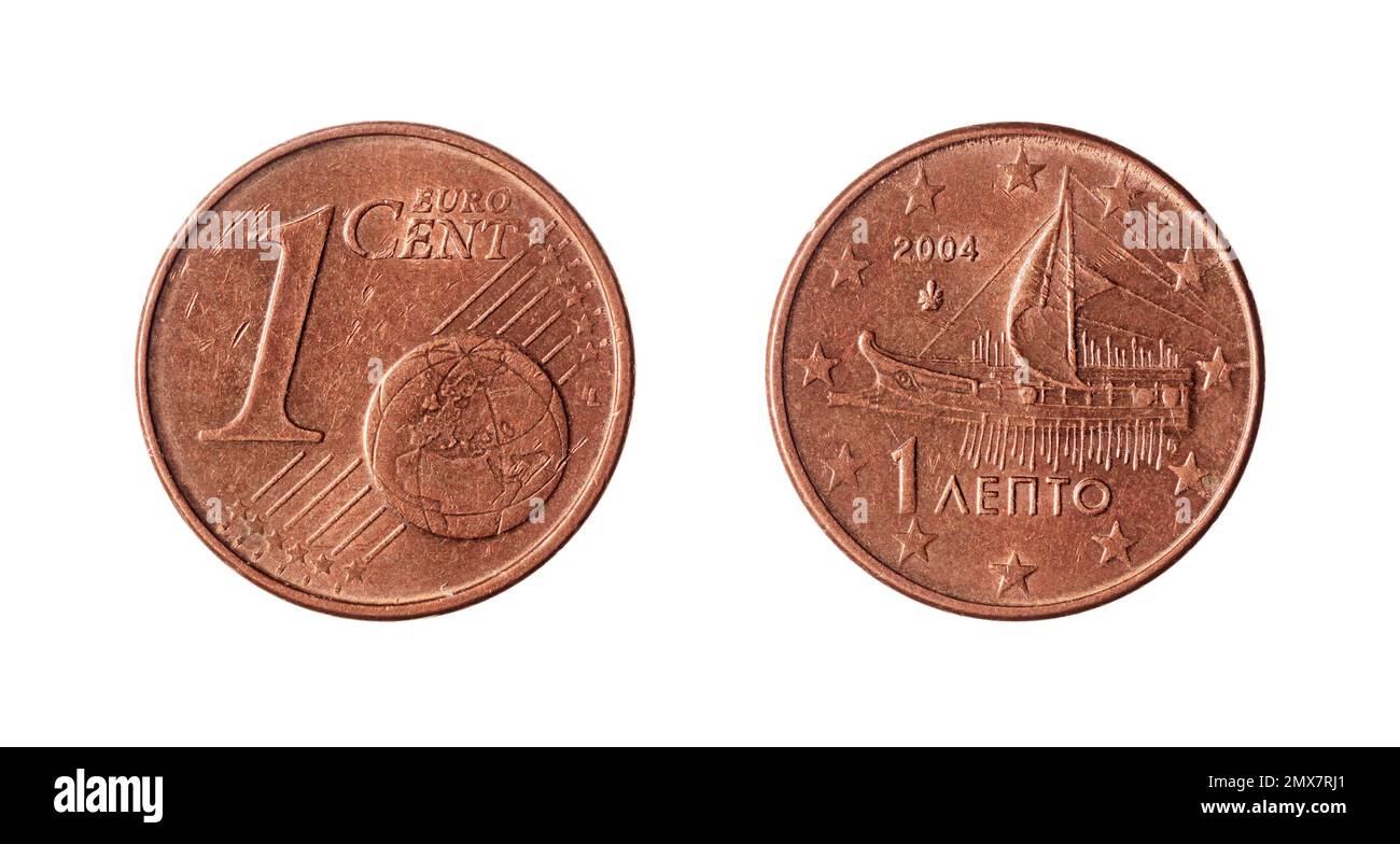 Euro coin both sides hi-res stock photography and images - Alamy