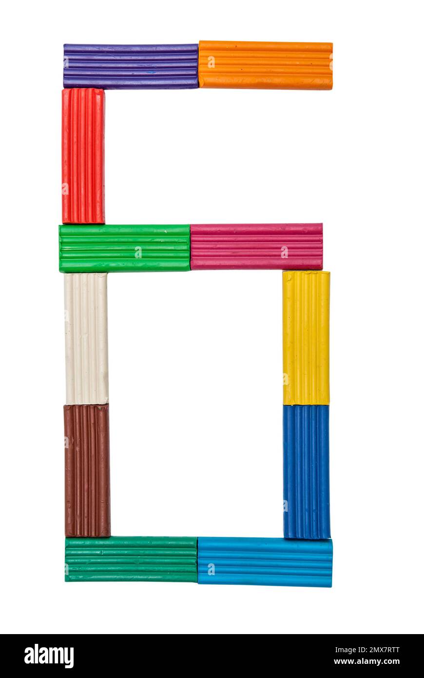 plasticine figure one 1 isolated on white background Stock Photo - Alamy