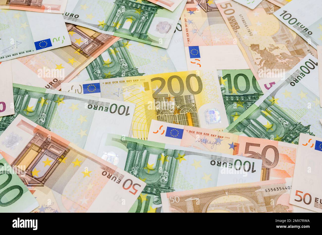 Different Euro banknotes Stock Photo - Alamy