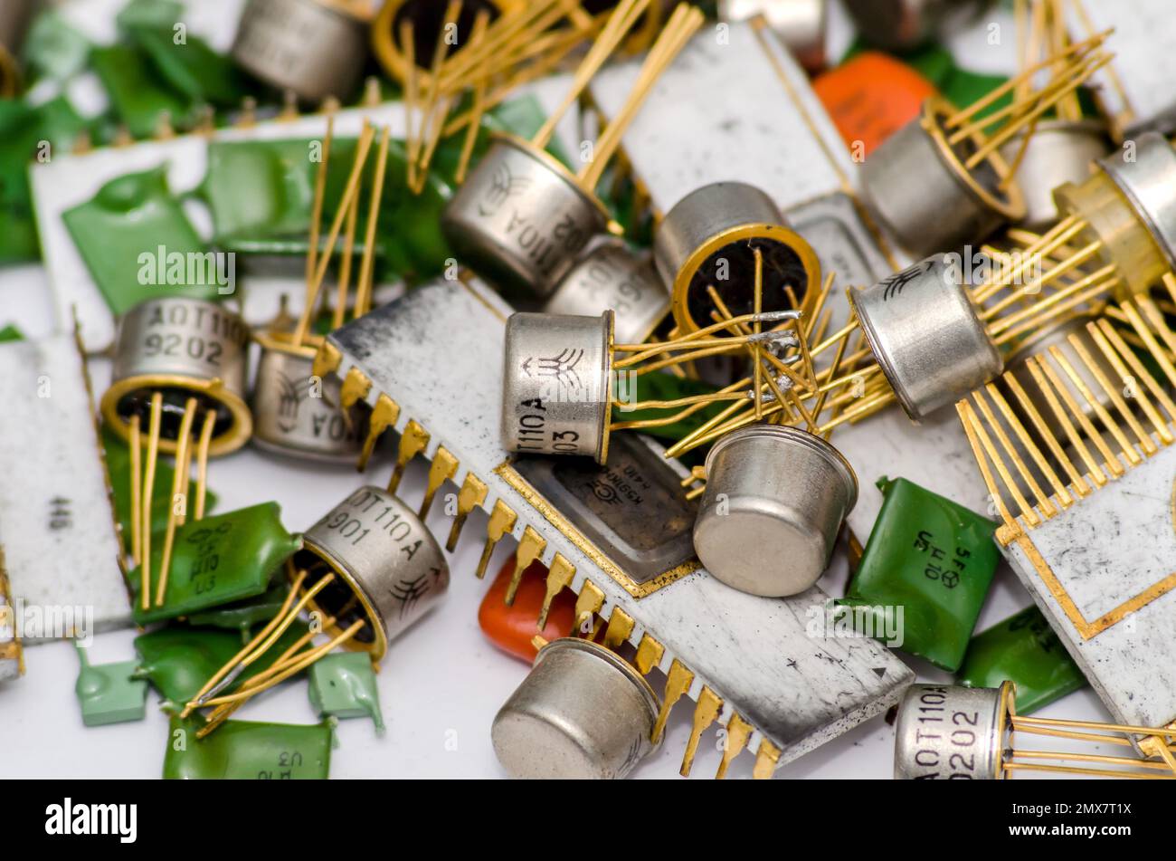 Motherboard old capacitors hi-res stock photography and images - Alamy