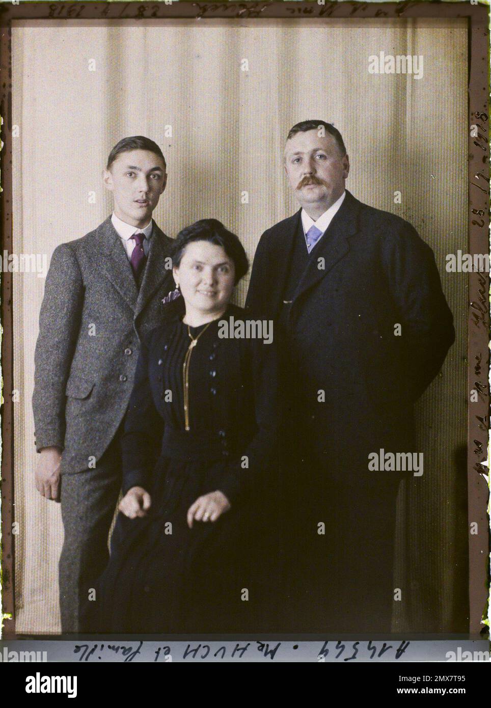 Property of Albert Kahn, Boulogne, France Mr. Huch and his family Stock ...