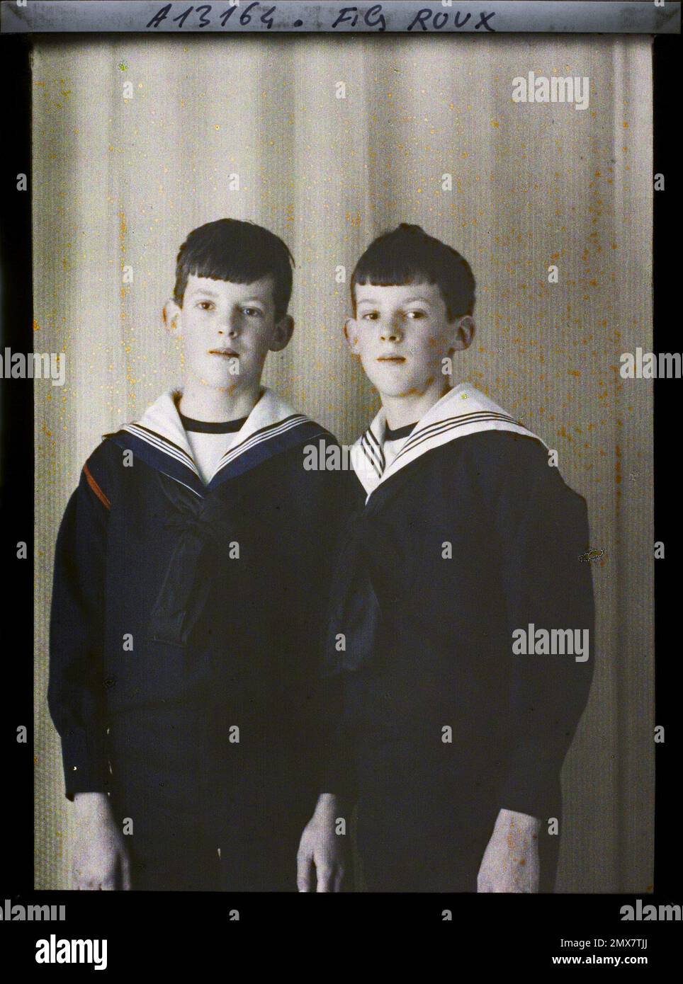 Property of Albert Kahn, Boulogne, France red children Stock Photo - Alamy