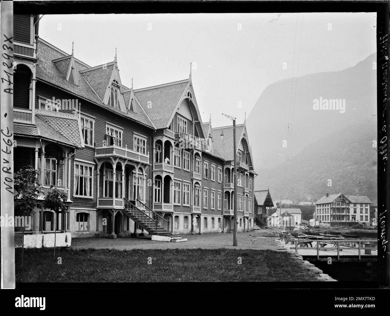 Odda, Norway the Hardanger hotel by the lake , 1910 - Voyage of Albert ...
