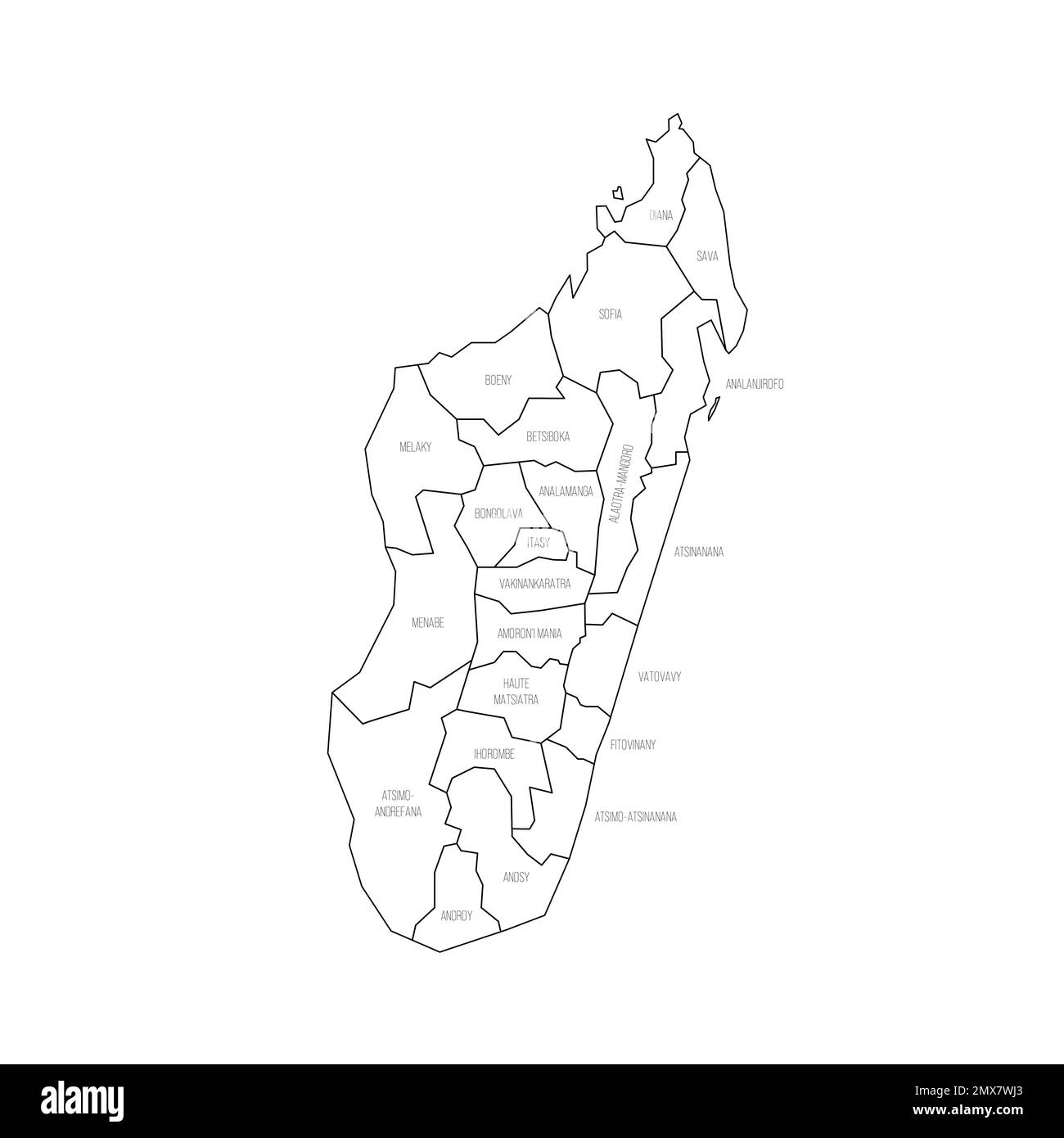 Antananarivo map Cut Out Stock Images & Pictures - Alamy