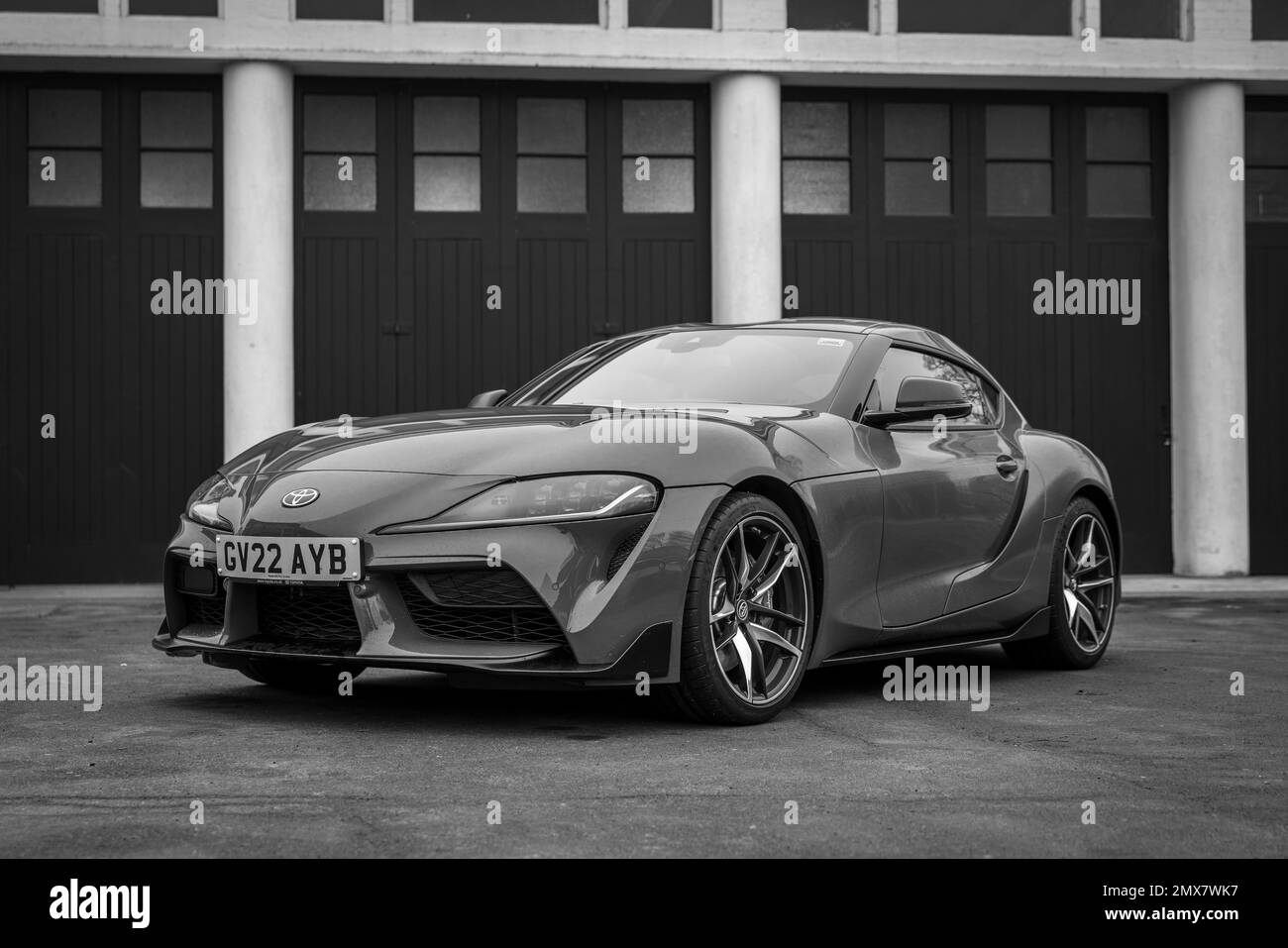 2022 Toyota Supra Pro, on display at the Japanese Assembly held at Bicester Heritage Centre on ...