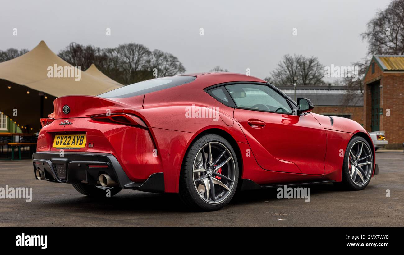 2022 Toyota Supra Pro, on display at the Japanese Assembly held at Bicester Heritage Centre on ...