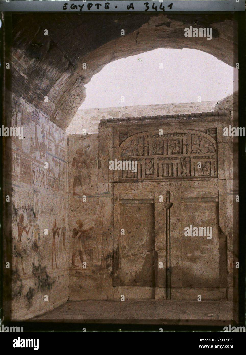 Abydos, Egypt, internal Africa of the chapel of Isis in the temple of ...