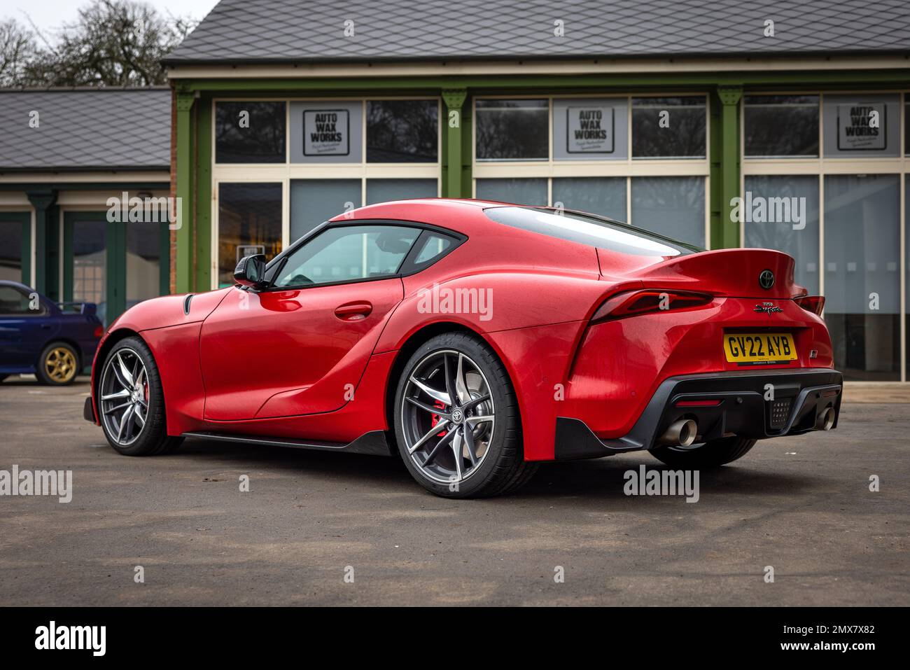 2022 Toyota Supra Pro, on display at the Japanese Assembly held at ...