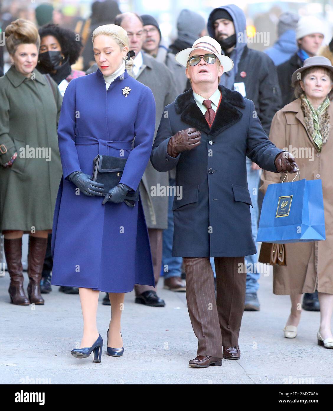 New York, NY on February 2, 2023.Actress Chloe Sevigny films on Fifth ...