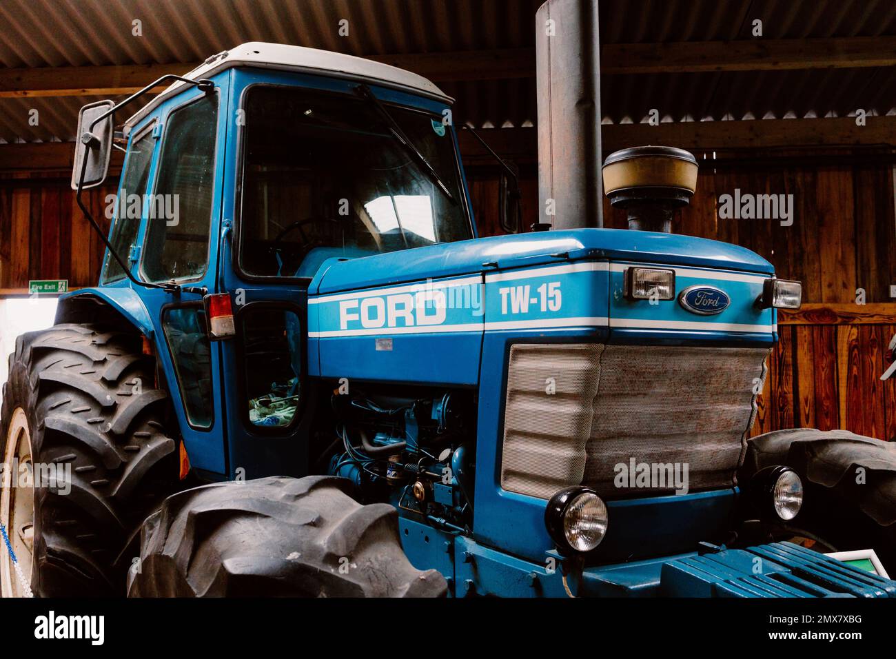 Northumberland UK: 6th June 2022: A Ford TW15 farm tracktor restored ...