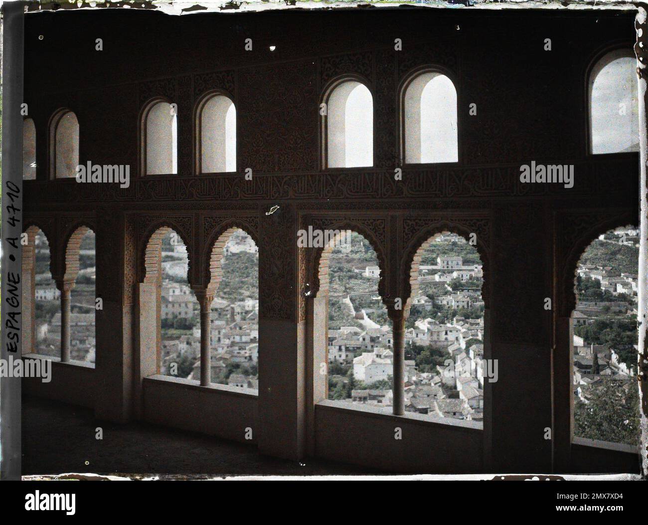 Granada, Spain Alhambra: Nasrides Palace, Mexuar Mihrab , 1914 - Spain ...