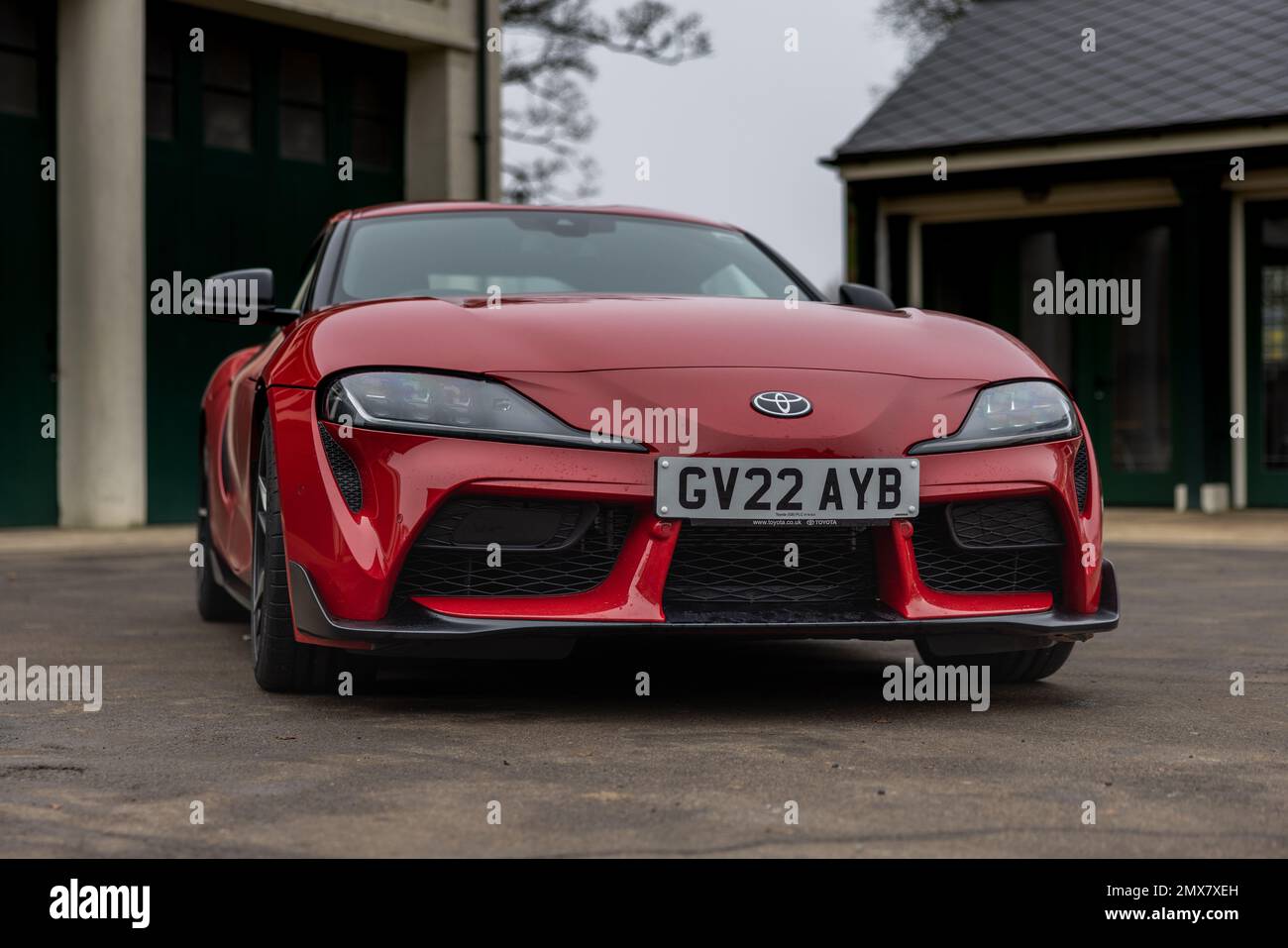 2022 Toyota Supra Pro, on display at the Japanese Assembly held at ...