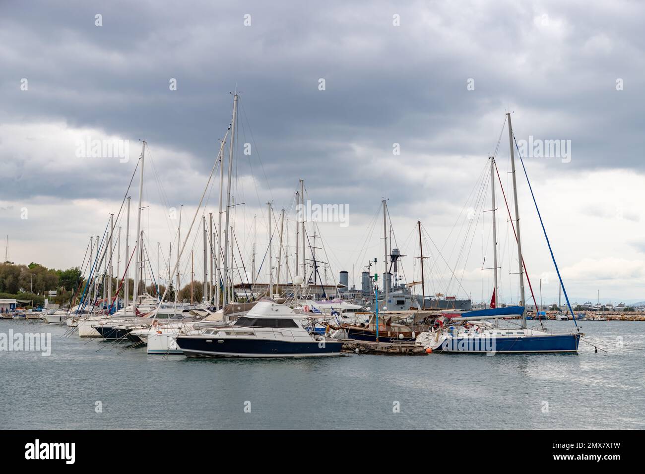 A picture of the Flisvos Marina, in Athens Stock Photo - Alamy