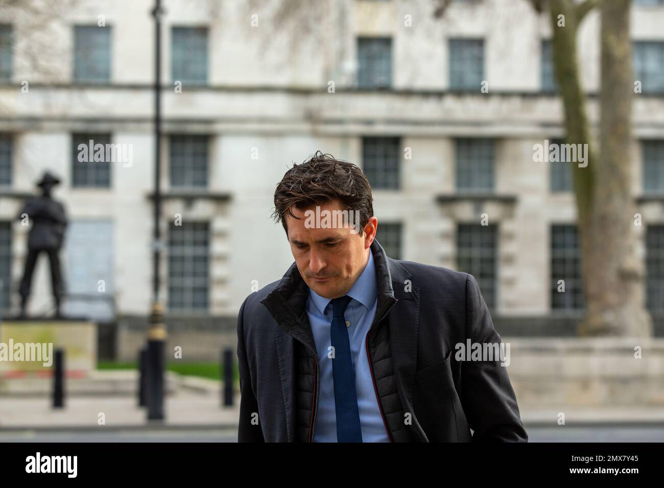 London, UK 2rd, Jan.2023 Johnny Mercer, Minister for Veterans arrives ...