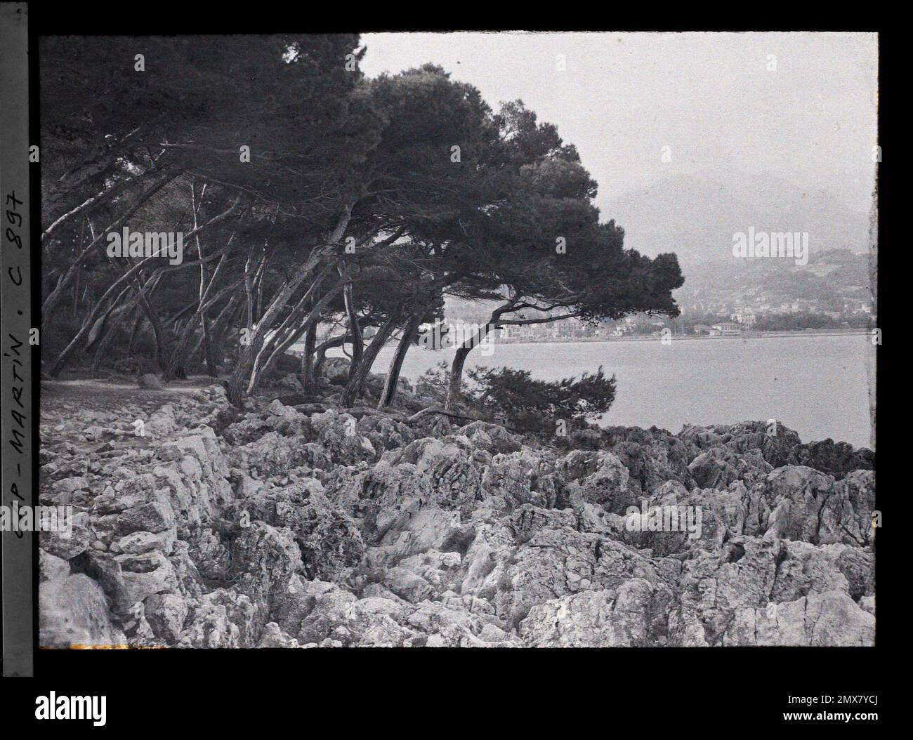 Cap Martin, Alpes-Maritimes, France seen from Menton from Chemin du ...